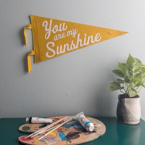 You Are My Sunshine Pennant Flag Nursery Wall Decor Art Baby Shower ...
