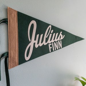 Custom Pennant Flag Large Nursery Name Sign Personalized Baby Shower ...