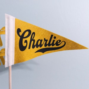 Custom Pennant Flag Personalized Mini Pennant Name Sign Baby Shower ...