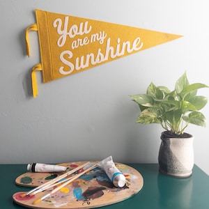 You Are My Sunshine Pennant Flag Nursery Wall Decor Art Baby Shower ...