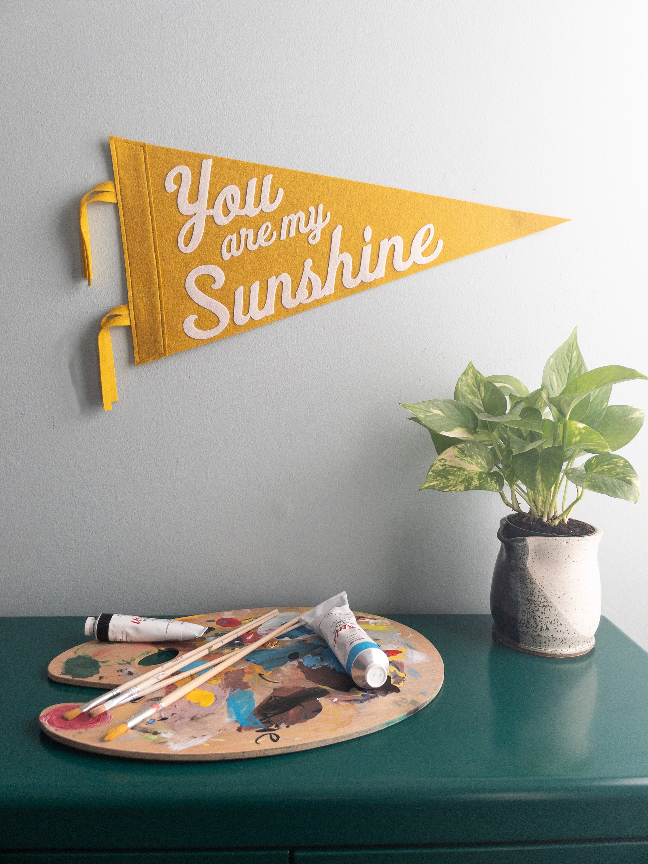 You Are My Sunshine Pennant Flag Nursery Wall Decor Art Baby Shower ...