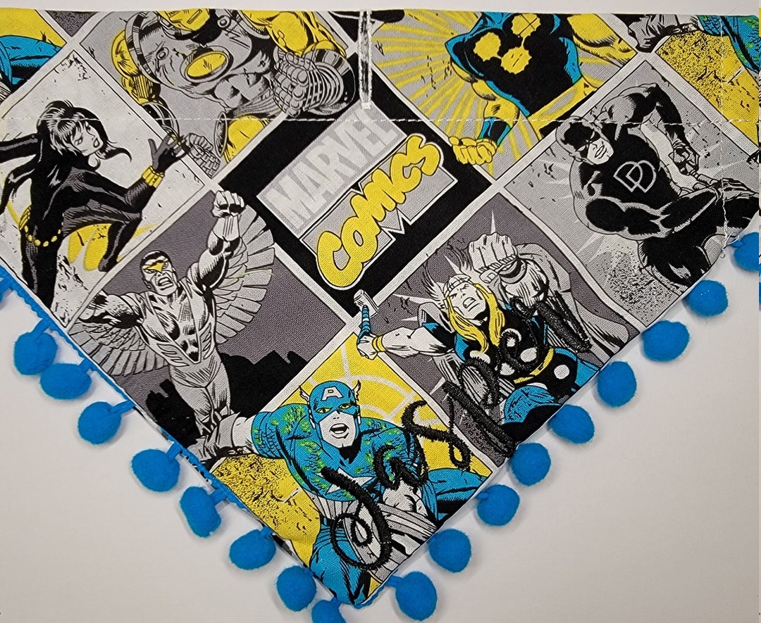 Marvel Dog Bandana Superhero Dog Scarf Personalized, Over the Collar ...