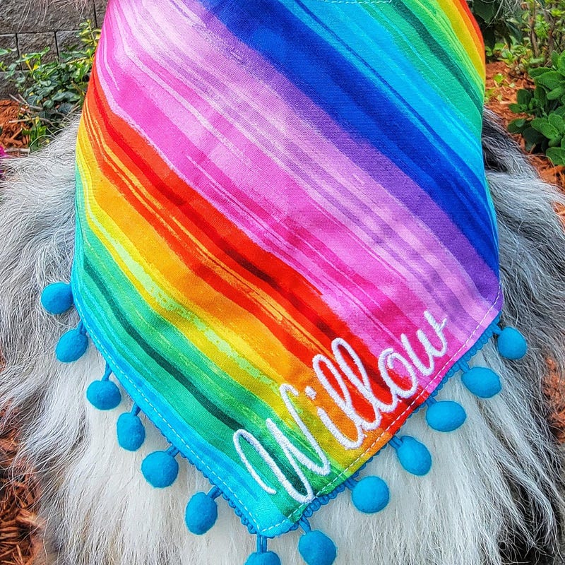 Rainbow Dog Bandana Pride - Etsy
