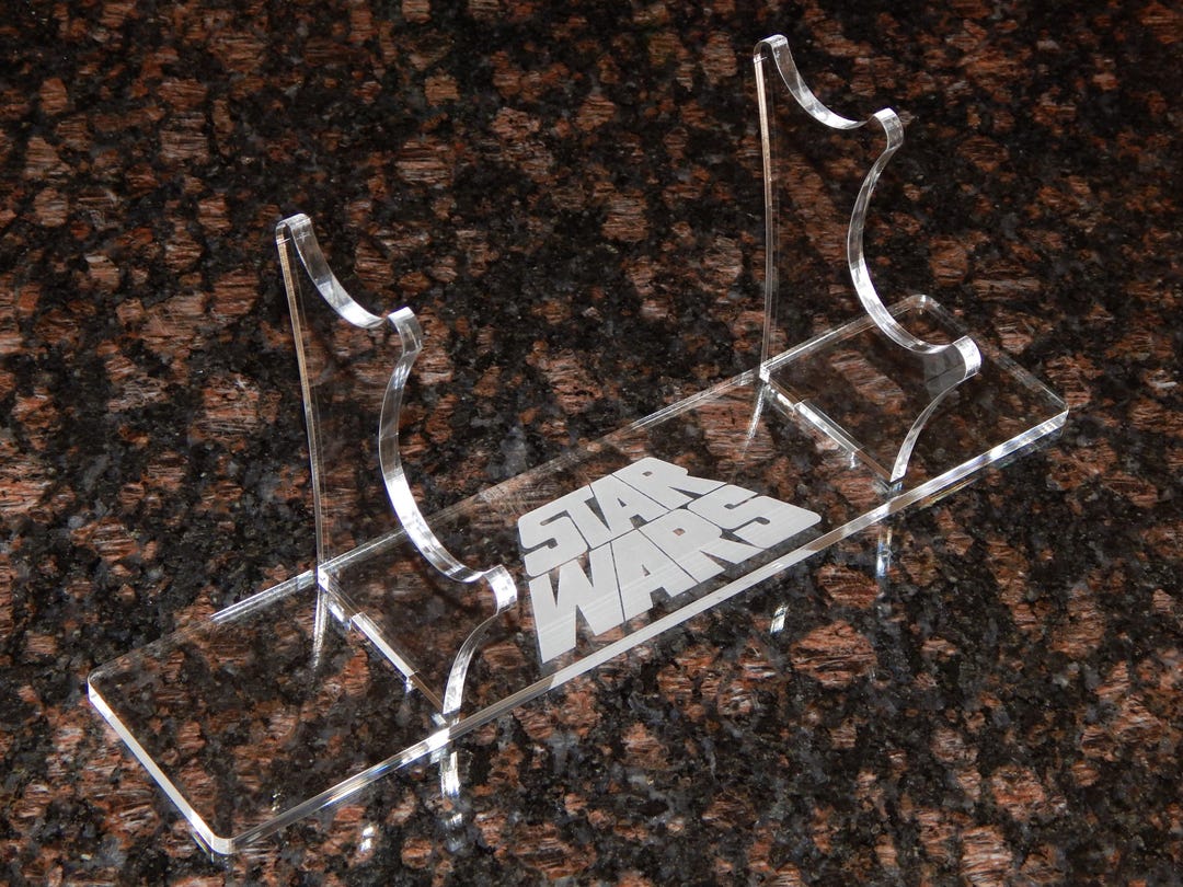 2-tier Double Light Saber Display Stand Laser Cut From 1/4" Clear ...