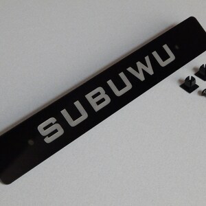 Subie Collection License Plate Deletes Laser Cut and Engraved From ...