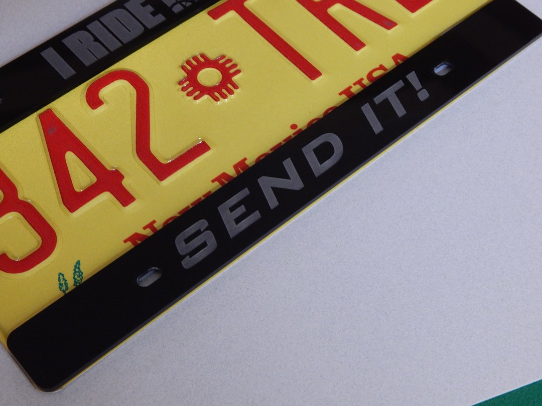U.S. License Plate Tags Laser Cut and Engraved From Acrylic for ...