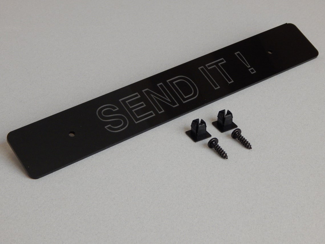 License Plate Deletes Laser Cut and Engraved From Acrylic for | Etsy