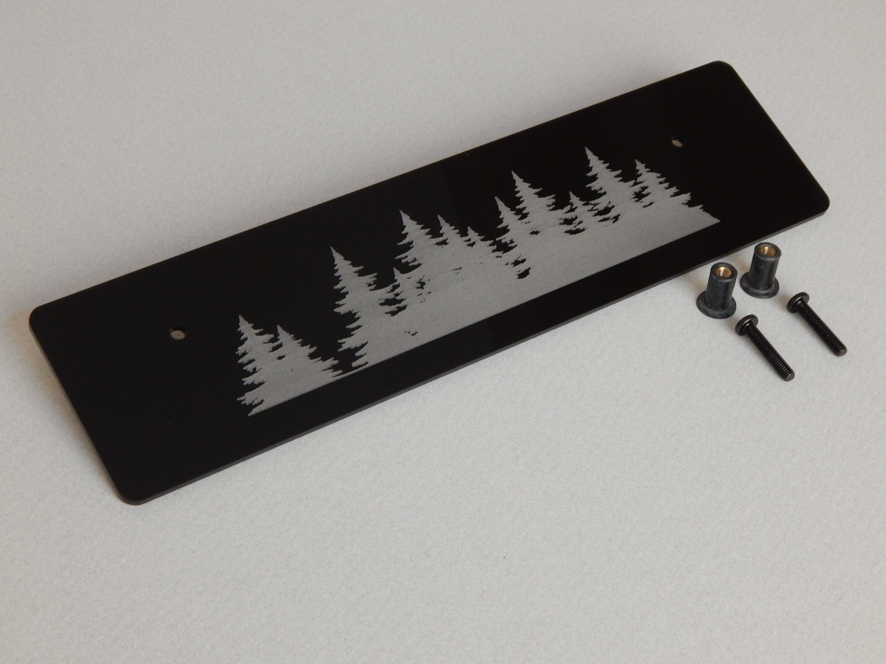 License Plate Deletes Laser Cut and Engraved From Acrylic for - Etsy