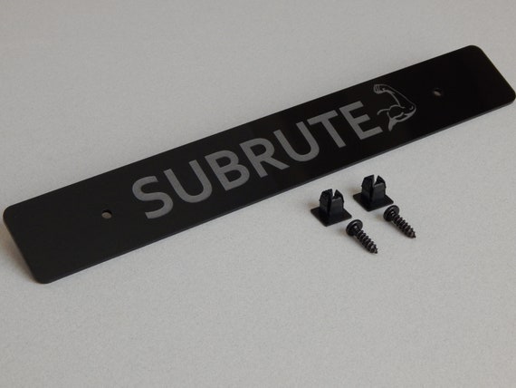 License Plate Deletes Laser Cut and Engraved From Acrylic for | Etsy