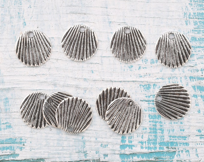 Etched, Flat Shell Stamping-10 for 1.00 - Etsy