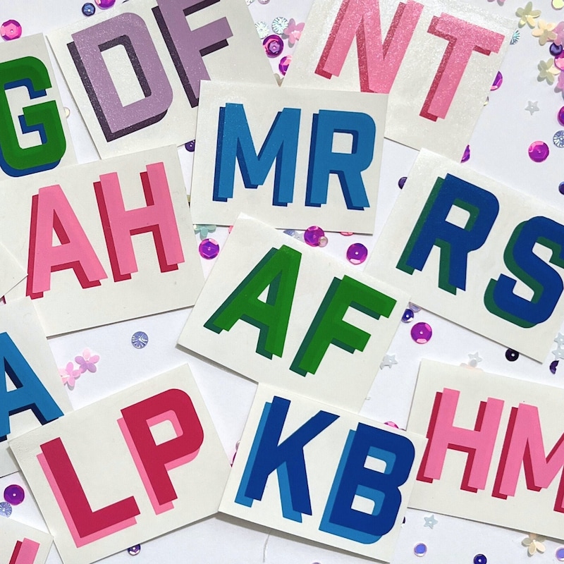 Monogram Sticker - Etsy