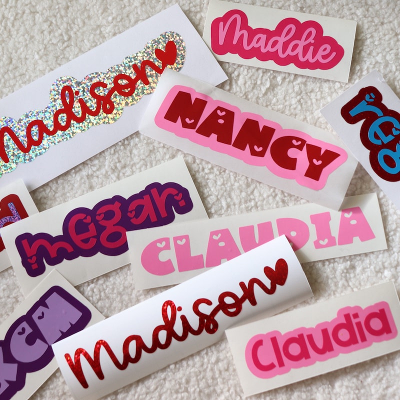 Name Stickers - Etsy
