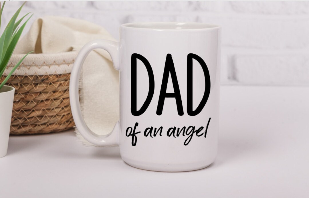 Dad of an Angel Mug | Personalized Mug | Baby Loss Gift | Bereavement ...
