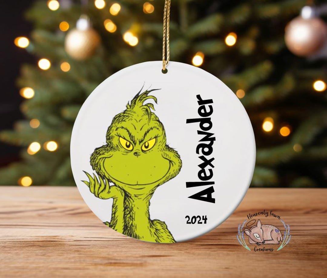 The Grinch Ornament | Personalized Grinch Ornament | the Grinch ...