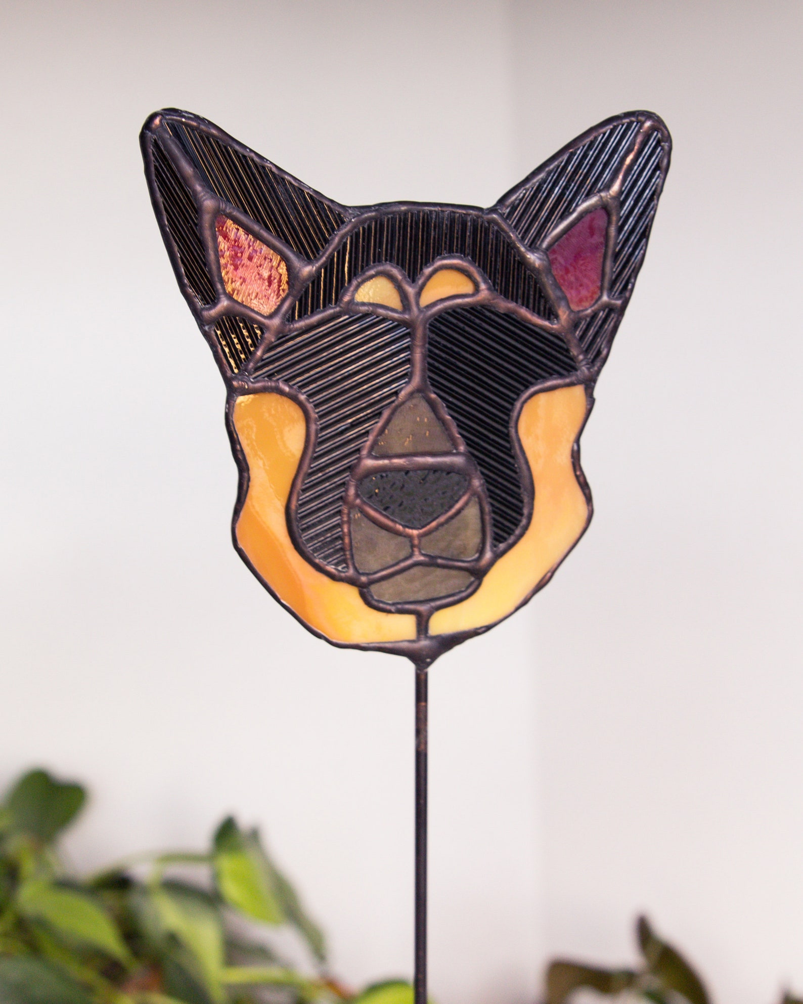 Stained Glass Pattern | Dog | German Shepherd | DIGITAL DOWNLOAD - Etsy