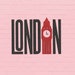 London England Big Ben Lettering Typography Trendy Embroidery Design - Etsy