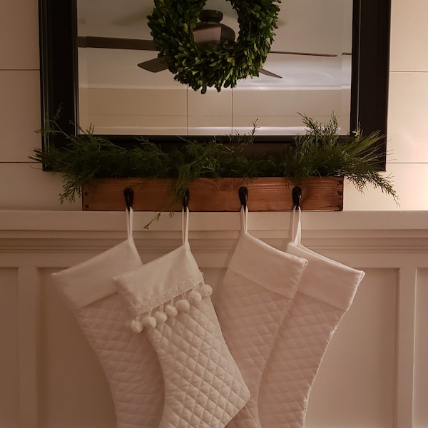 Wood Stocking Holder - Etsy