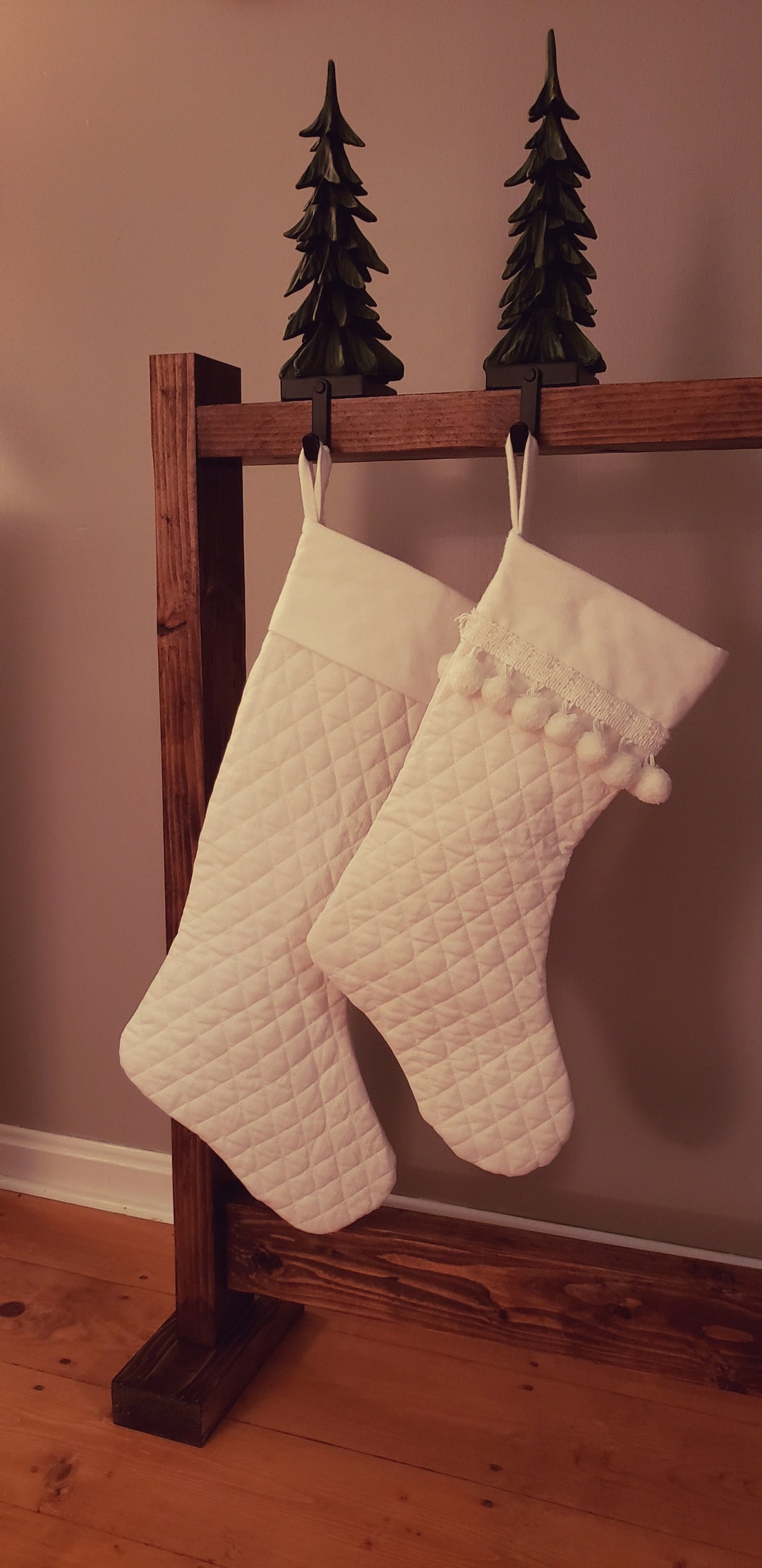 Wood Christmas Stocking Stand to Use Your Stocking Holders! - Etsy
