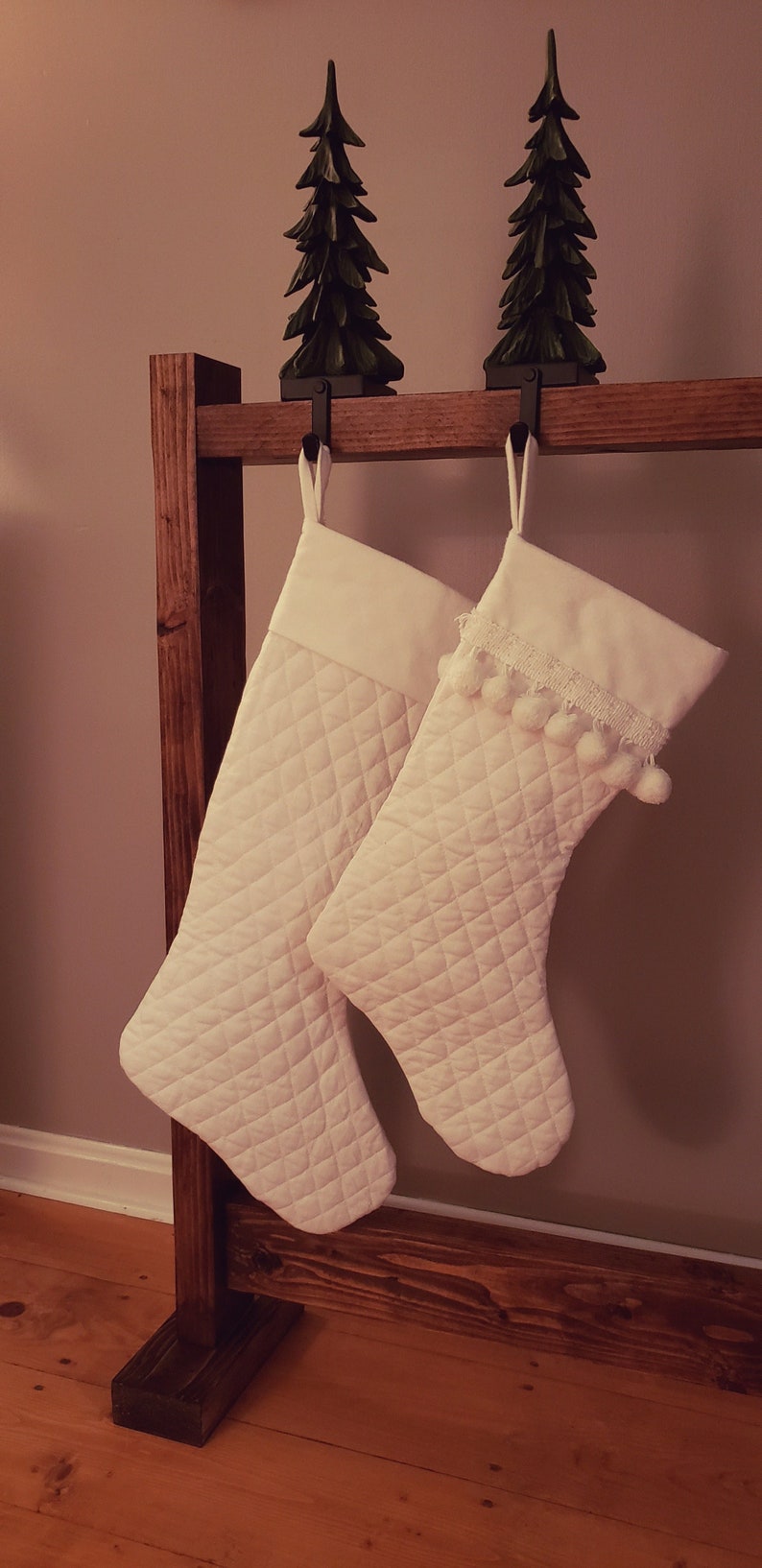 Wood Christmas Stocking Stand to Use Your Stocking Holders! - Etsy