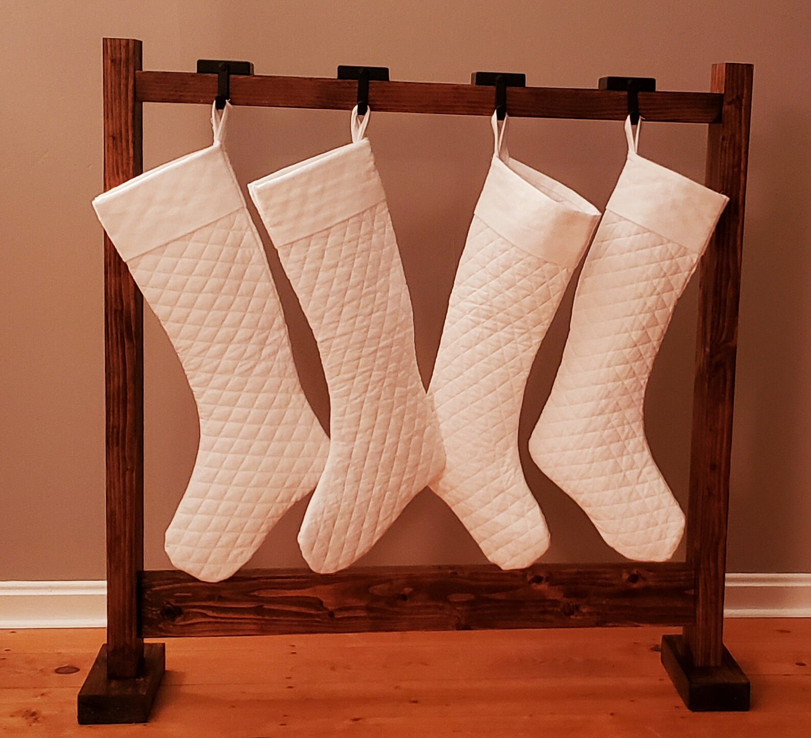 Wood Christmas Stocking Stand to Use Your Stocking Holders! - Etsy
