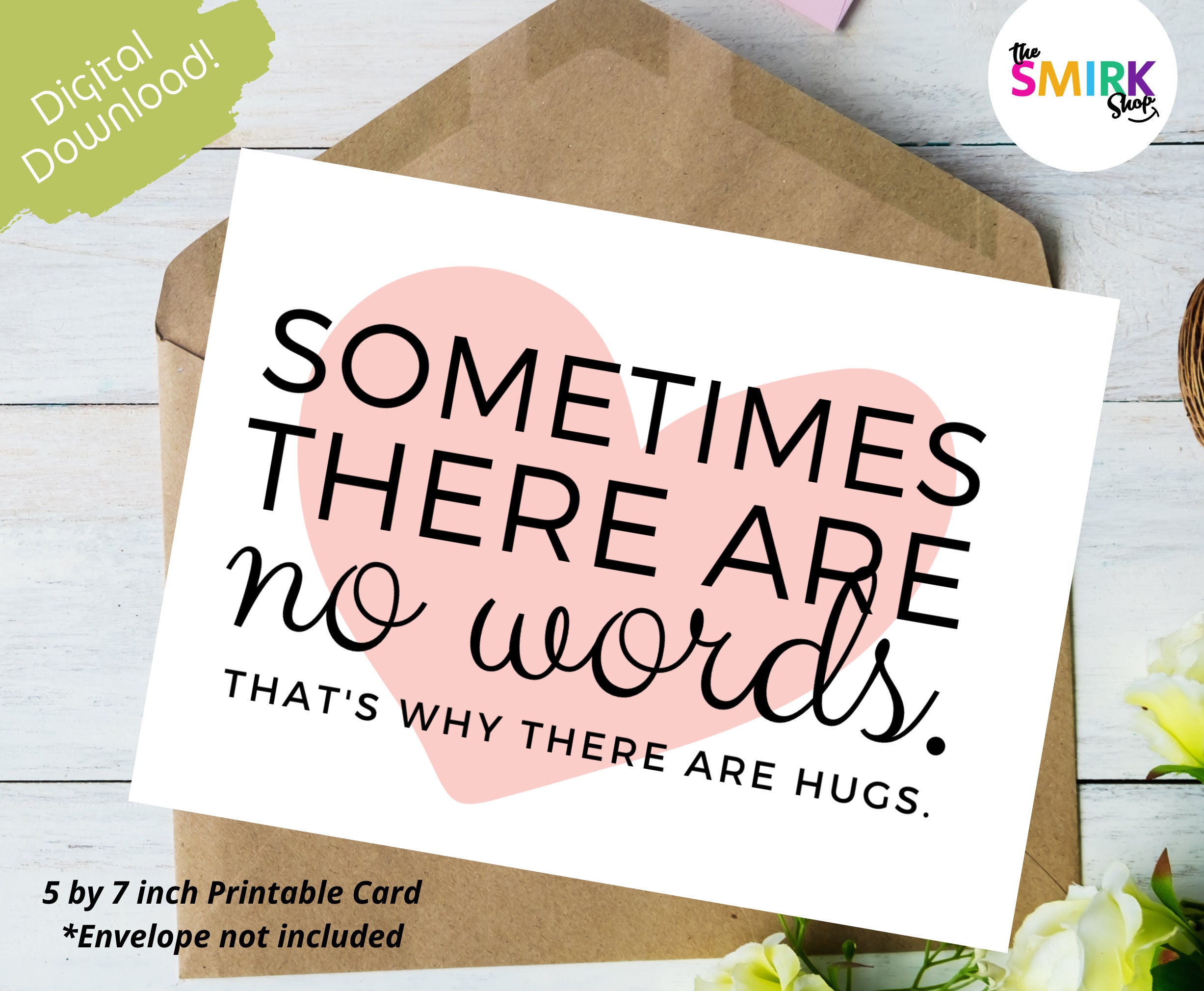 Printable Sympathy Card: Friend Support, Grief, Loss (PDF) - Etsy