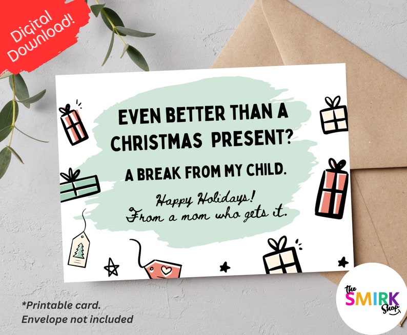 Printable Teacher Holiday Card, Teacher Christmas Card, Holiday Teacher ...