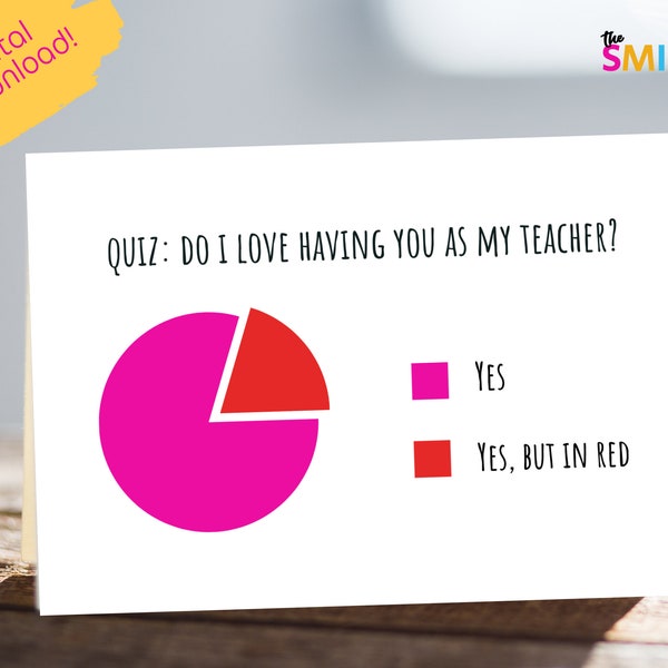 Math Teacher Appreciation Card - Etsy