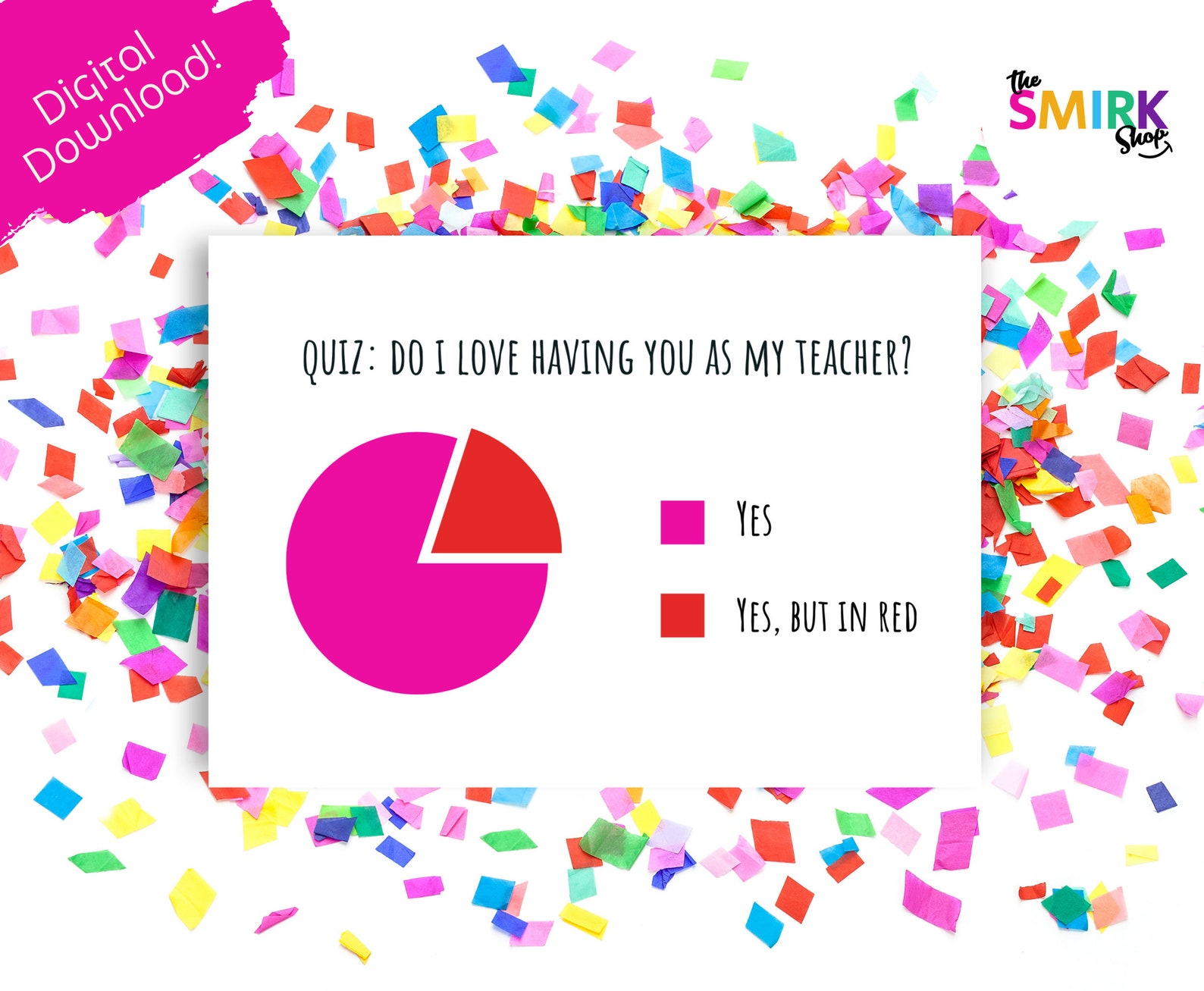 Teacher Thank You Card, Teacher Appreciation, Funny Teacher Card ...