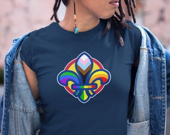 Progress Pride St. Louis Fleur De Lis Sticker | Etsy
