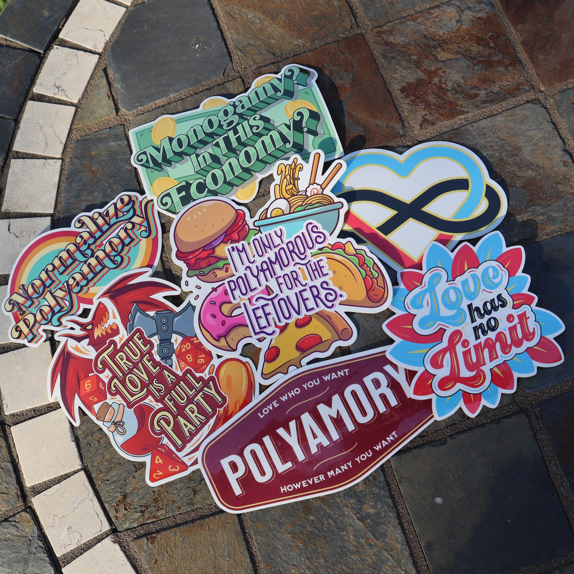 I'm Only Polyamorous for the Leftovers Vinyl Sticker - Etsy