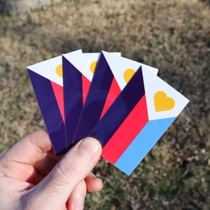 Polyamory Pride Flag Vinyl Sticker 4 Pack - Etsy