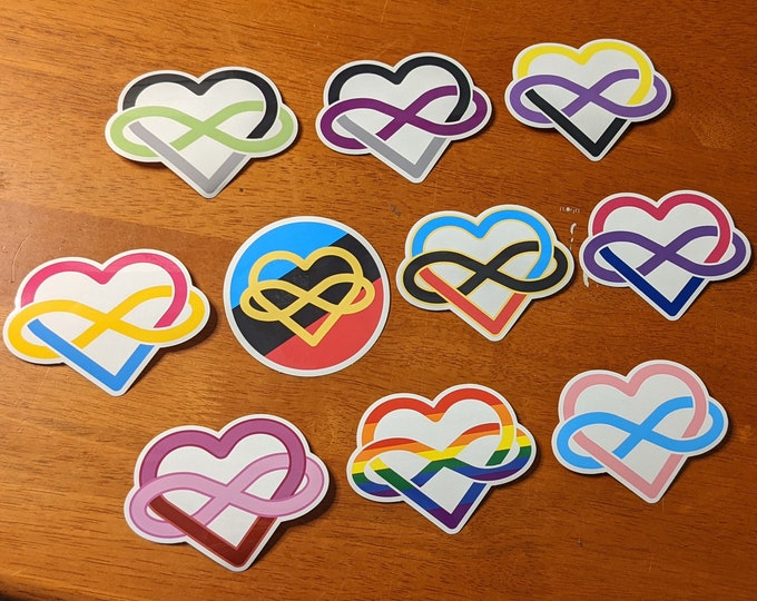 Normalize Polyamory Retro Vinyl Sticker - Etsy