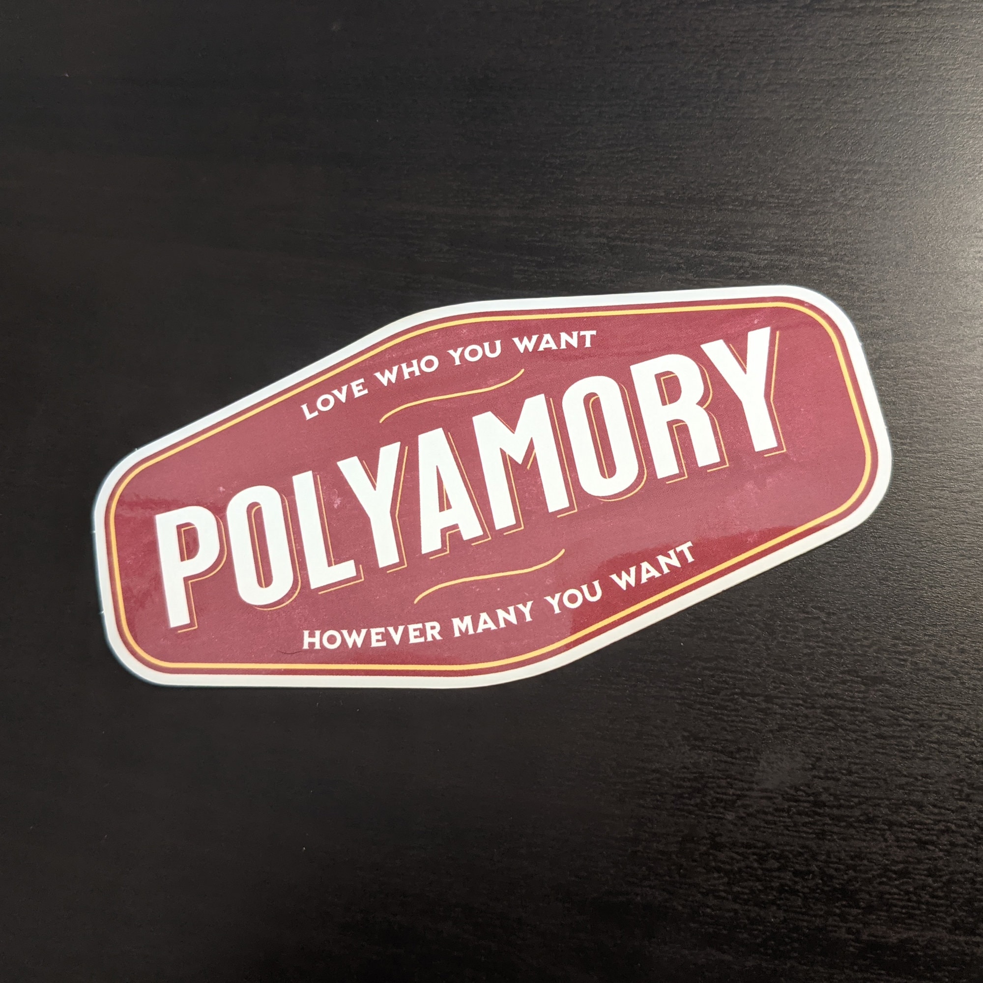 Polyamory Retro Badge Vinyl Sticker - Etsy