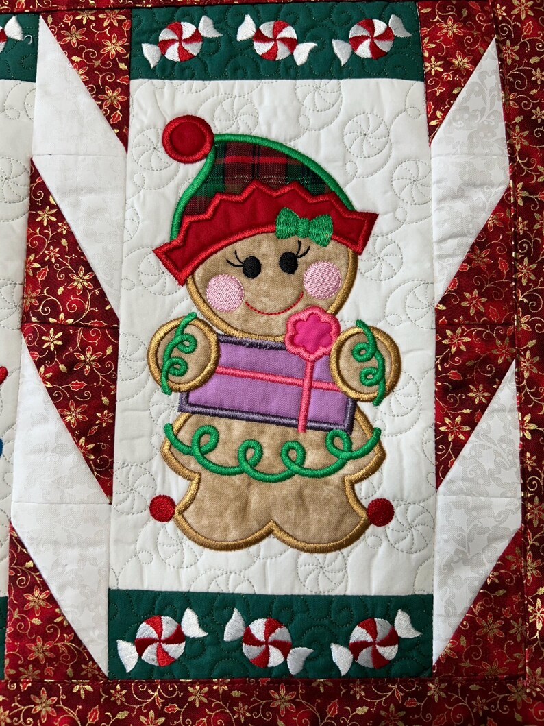 Gingerbread Man, Table Runner, Table Topper, Holiday Decor - Etsy