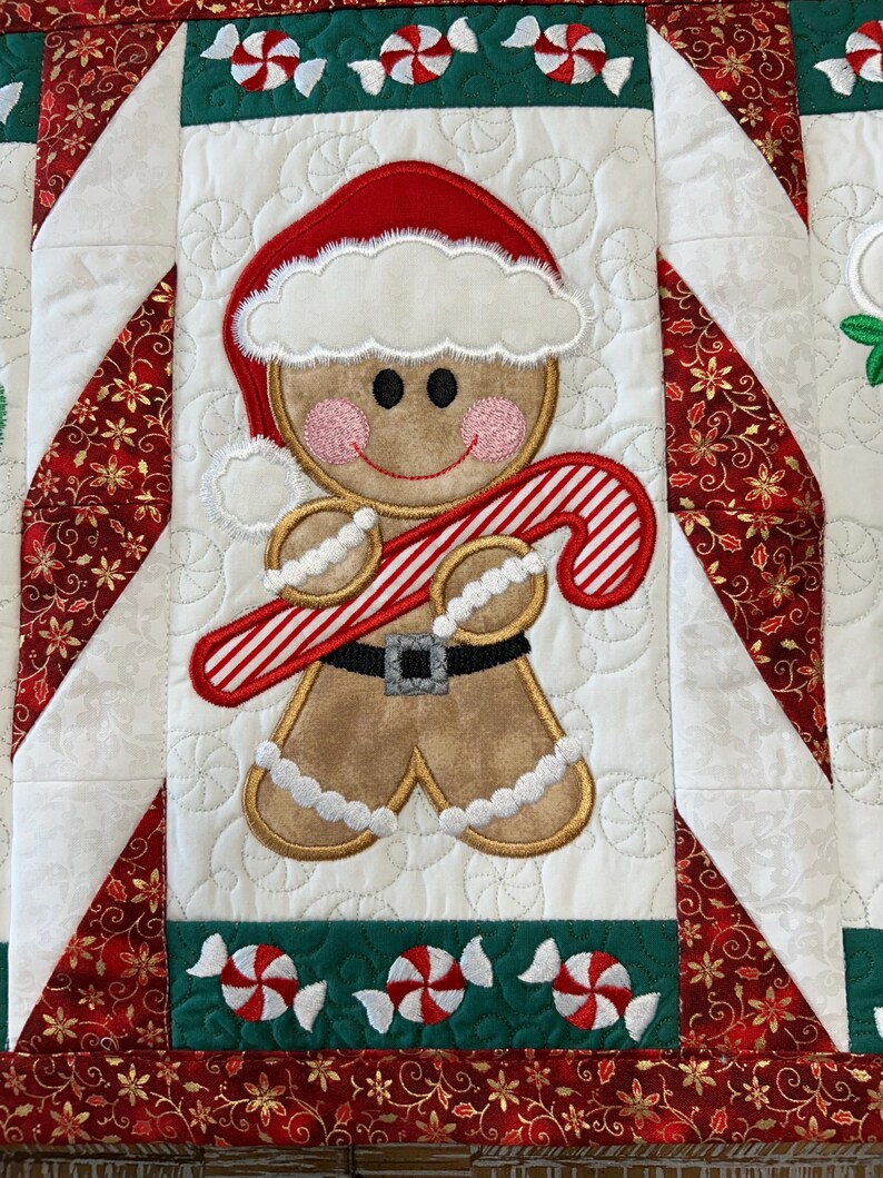 Gingerbread Man, Table Runner, Table Topper, Holiday Decor - Etsy