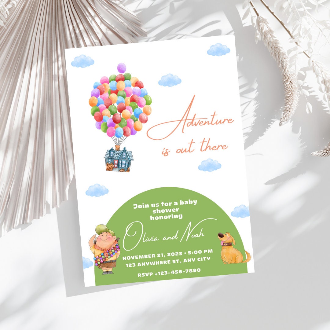 Adventure is Out There, up Canva Invitation Template - Etsy