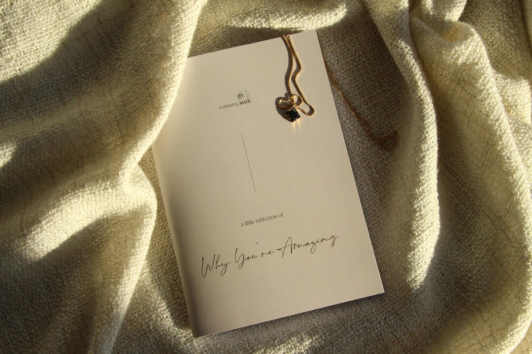 Reflection Booklet Why You're Amazing // 30 Questions for More Self ...