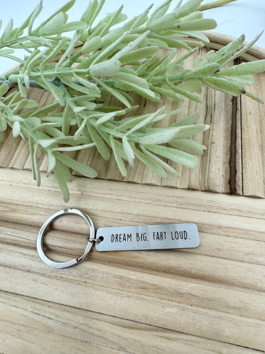 Dream Big Fart Loud Keychain, Father Day Gift, Fart Gifts, Funny Dad ...