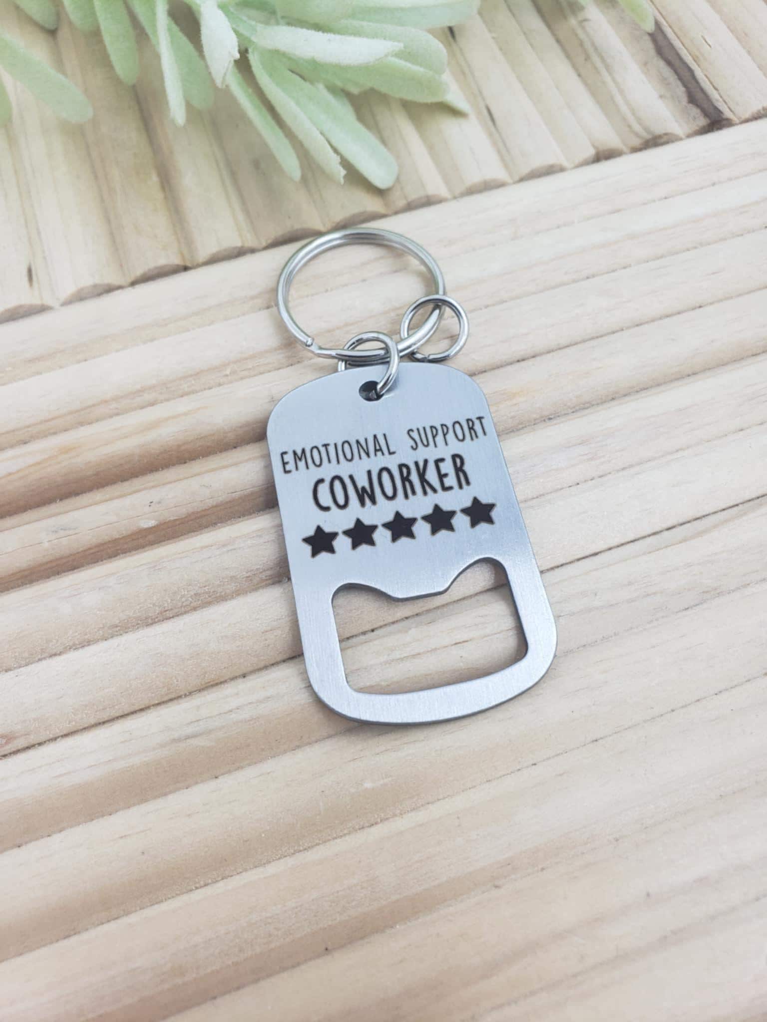 Emotional Support Coworker Keychain, Emotional Support Coworker , Work ...