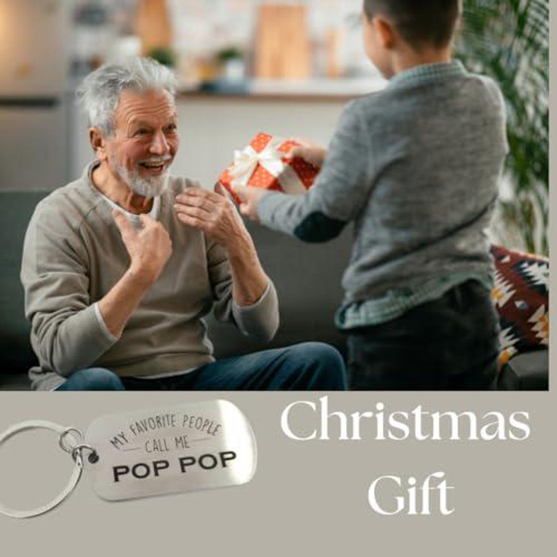 My Favorite People Call Me Pop Pop Keychain, Poppop Gifts for Grandpa ...