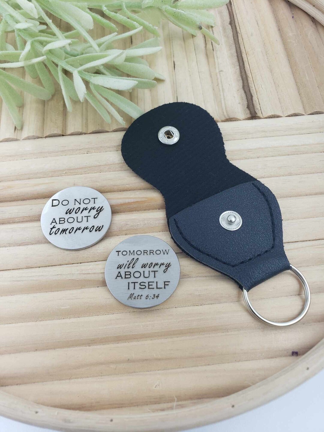 Christian Gifts, Worry Stone, Worry Coin, Do Not Worry About Tomorrow ...