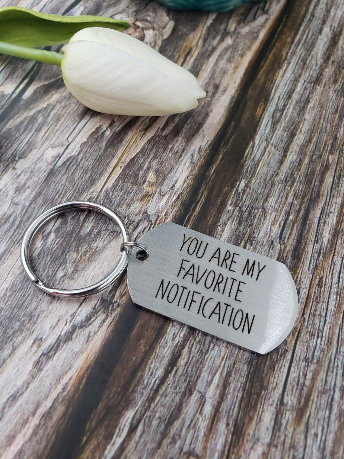 You Are My Favorite Notification Keychain, Long Distance, Gift for ...
