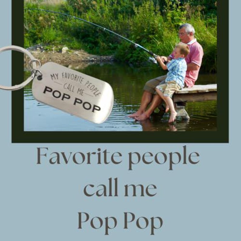 My Favorite People Call Me Pop Pop Keychain, Poppop Gifts for Grandpa ...