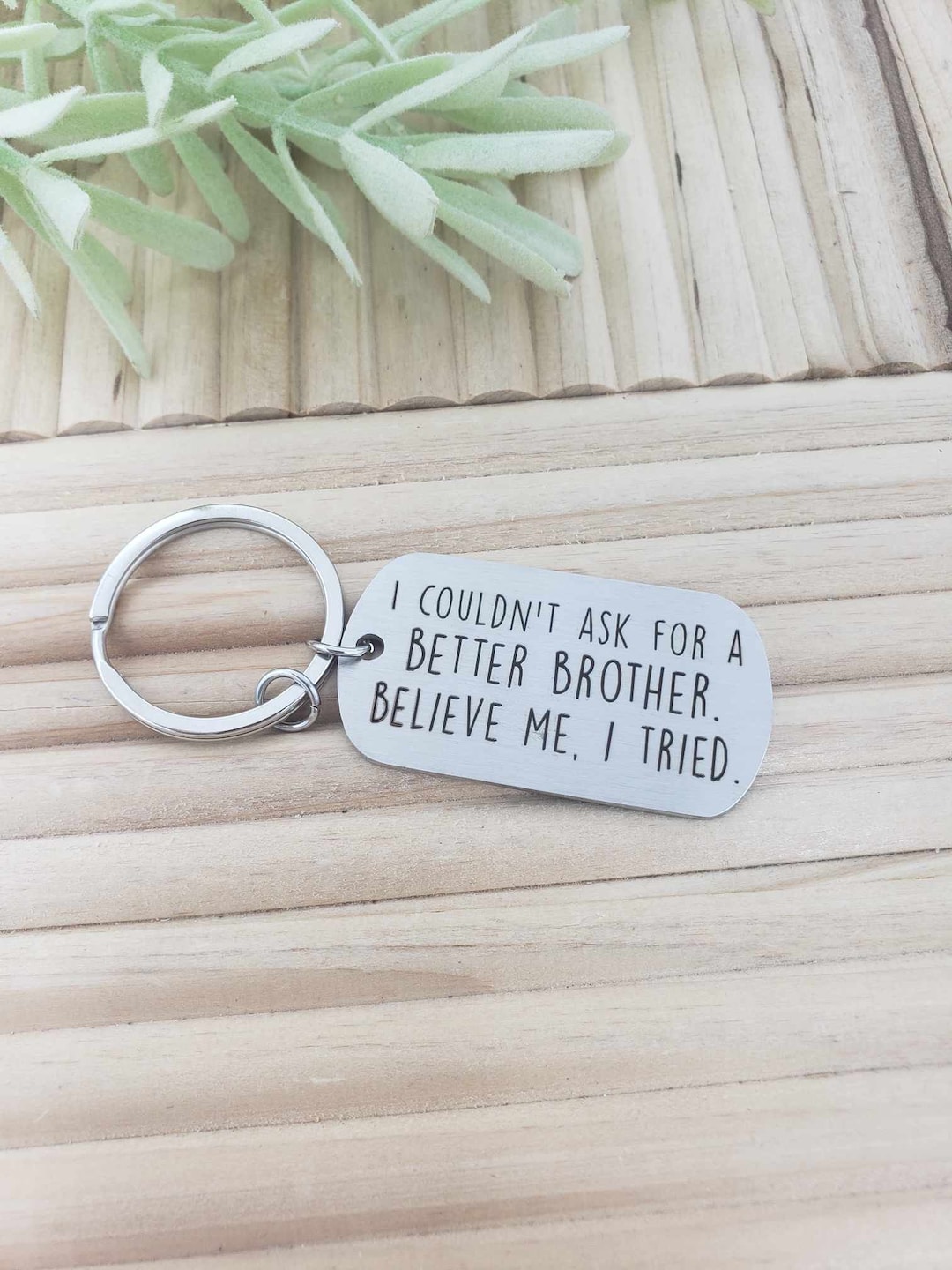 Brother Gift, Brother Keychain, Brother Gift From Sister, Brother Gift ...