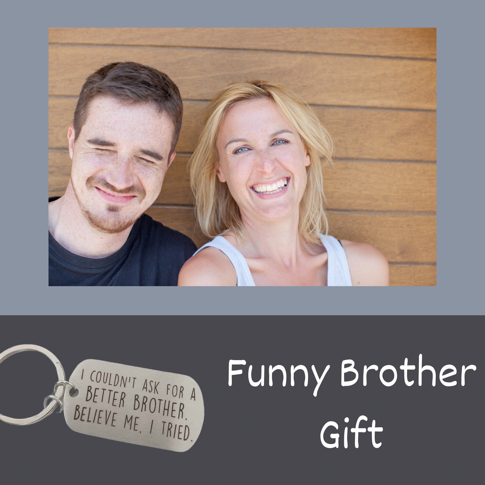Brother Gift, Brother Keychain, Brother Gift From Sister, Brother Gift ...