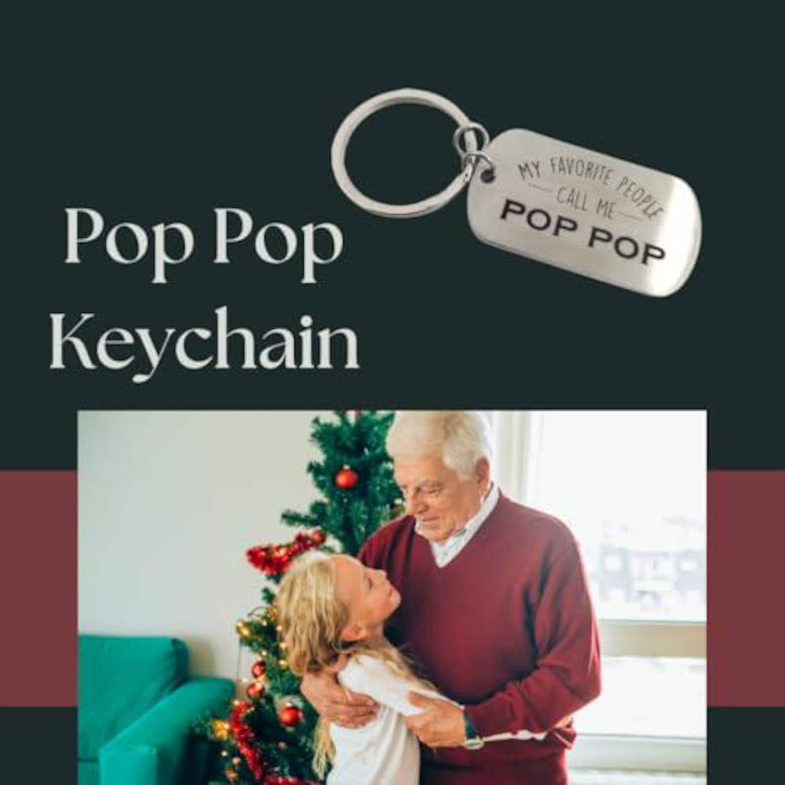My Favorite People Call Me Pop Pop Keychain, Poppop Gifts for Grandpa ...