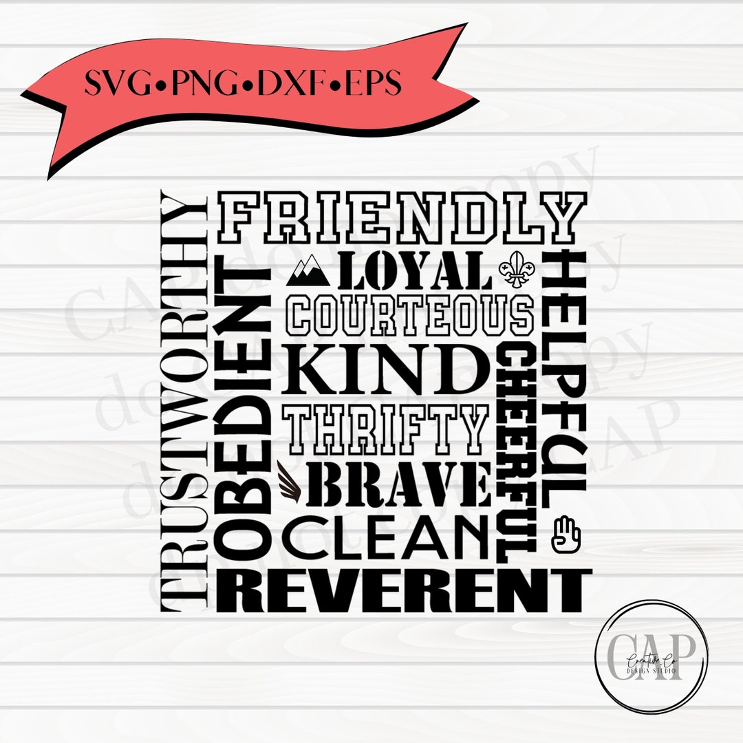 Class B Scout Law Svg, Boy Scout Law Svg Cutting File, Shirt for Him ...