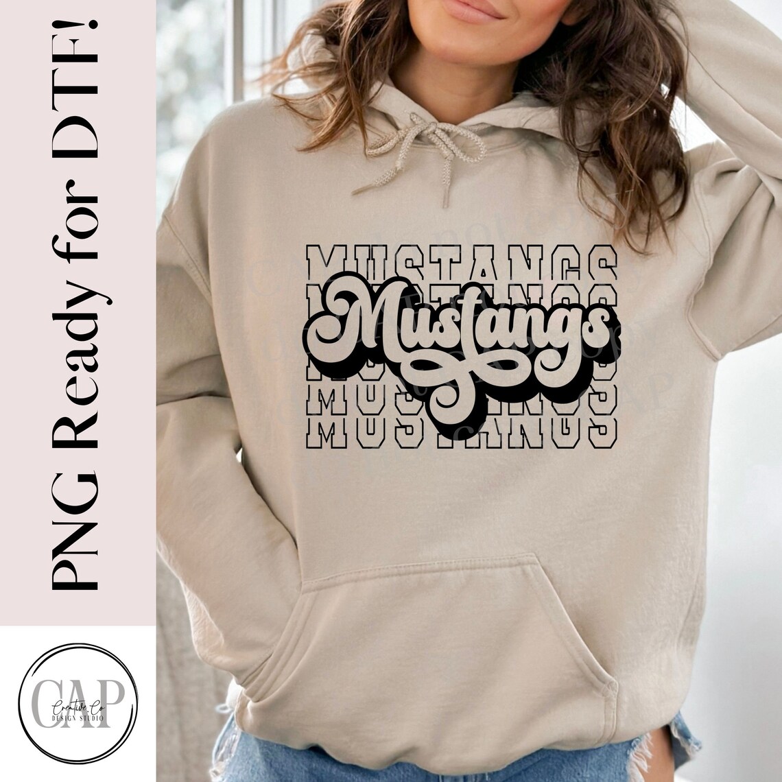 Mustangs Retro PNG, Mustang Spirit Wear PNG, Mustangs, Retro Stacked ...