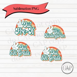 Peace Out Graduation Bundle PNG • Shirt for Kindergarten Graduation ...