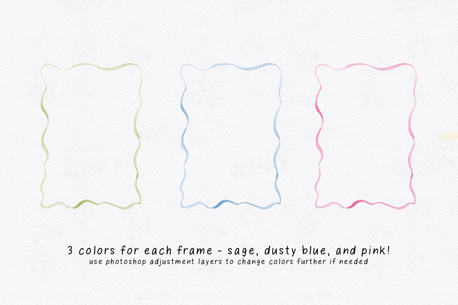 15 Cute Watercolor Borders and Frames | Hand-painted Watercolor Borders ...